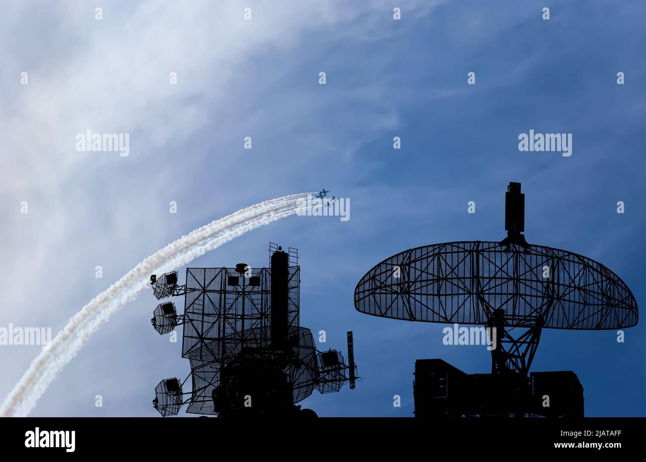 Air defense raiders of military mobile anti-aircraft complexes (radar ...