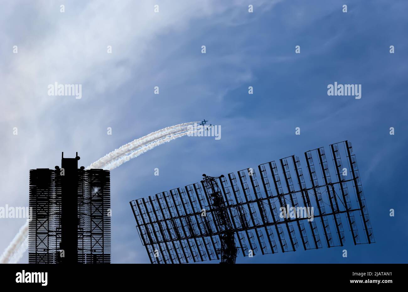 Air defense raiders of military mobile anti-aircraft complexes (radar ...