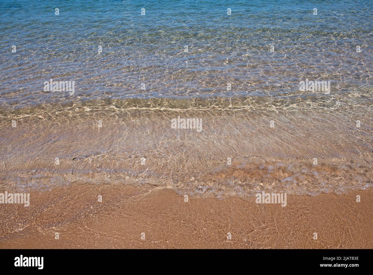 Sea background, nature of tropical summer beach with rays of sun light ...