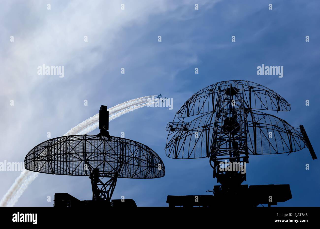 Air defense raiders of military mobile anti-aircraft complexes (radar ...