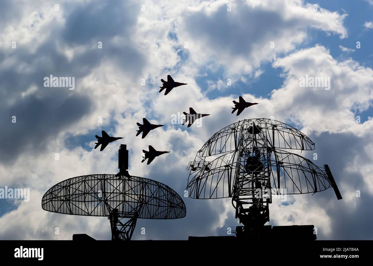 Air defense raiders of military mobile anti-aircraft complexes (radar ...