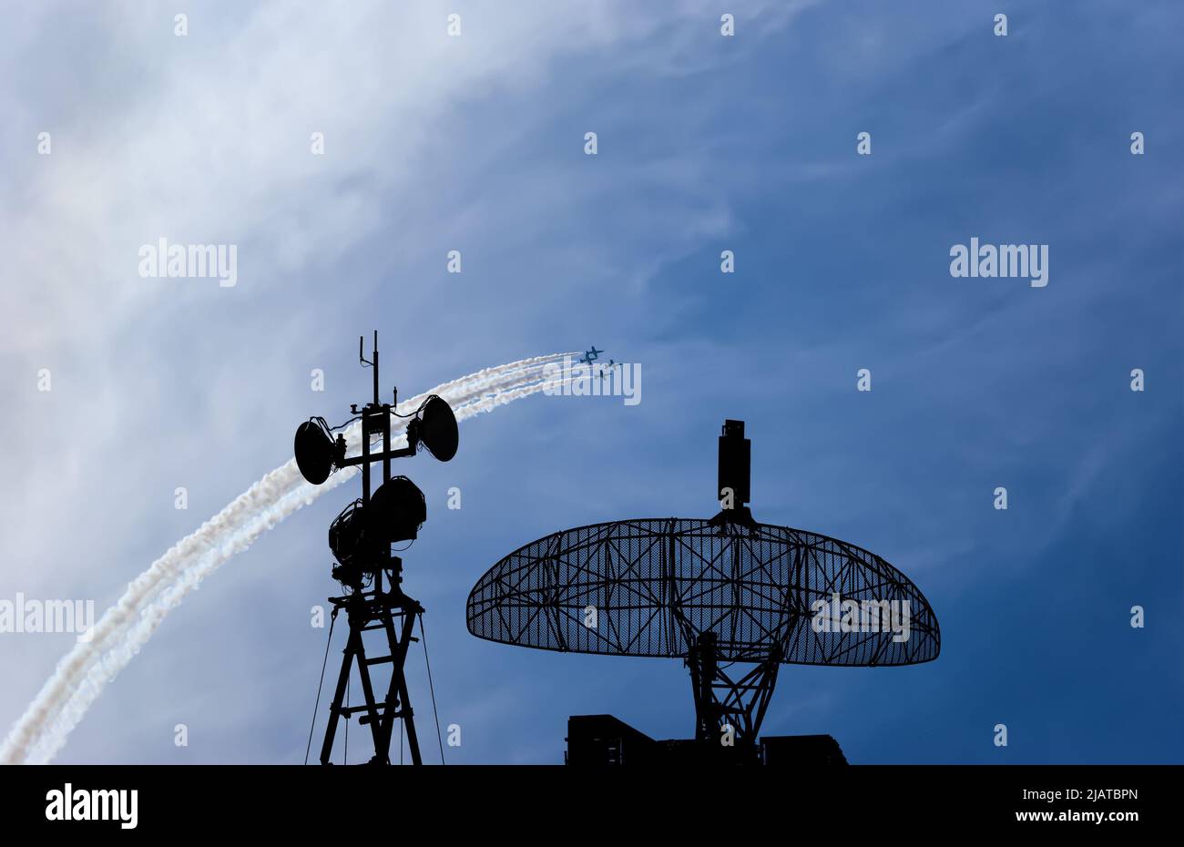 Air defense raiders of military mobile anti-aircraft complexes (radar ...