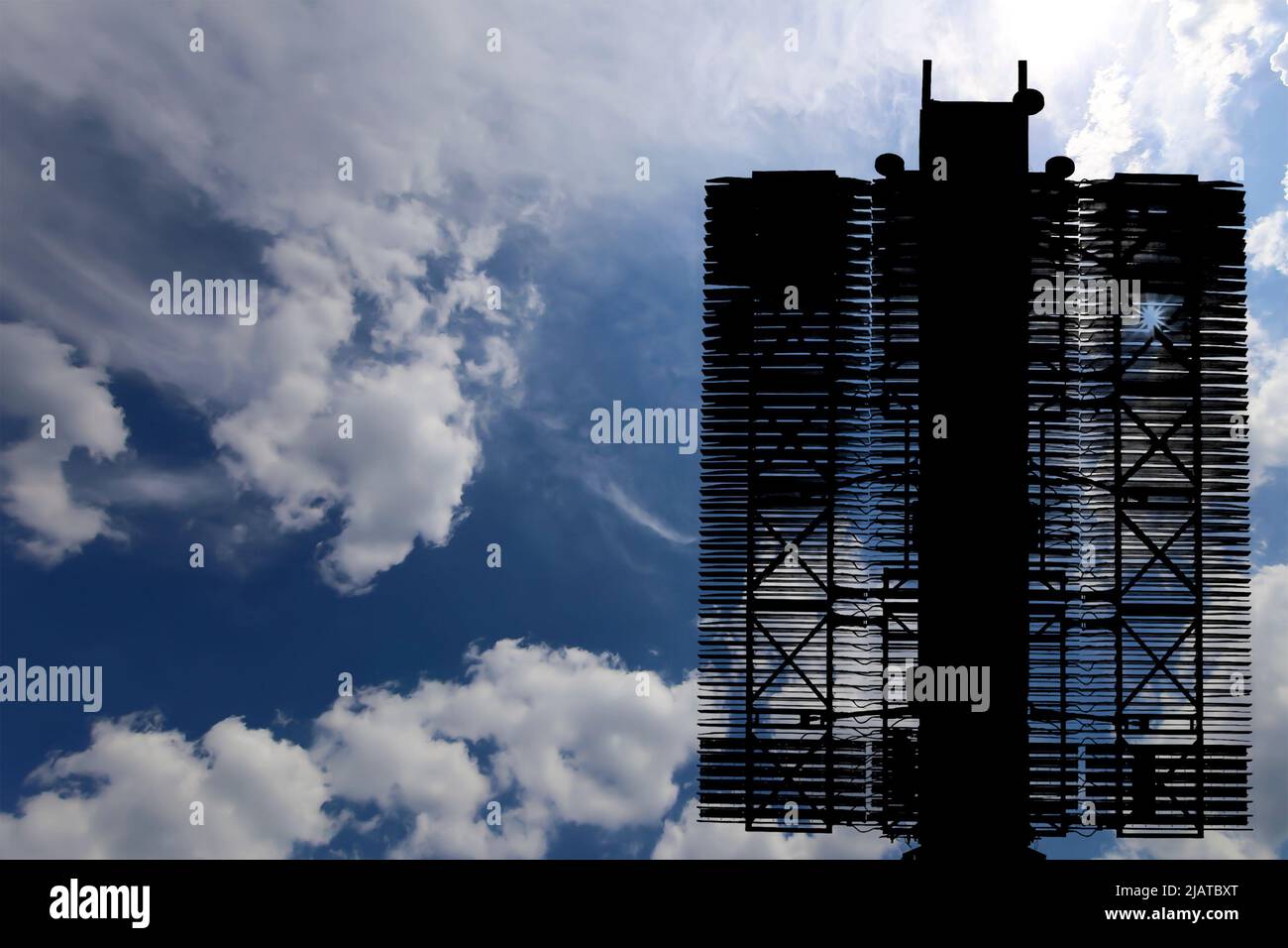 Air defense radars of military mobile anti aircraft systems (radar is ...