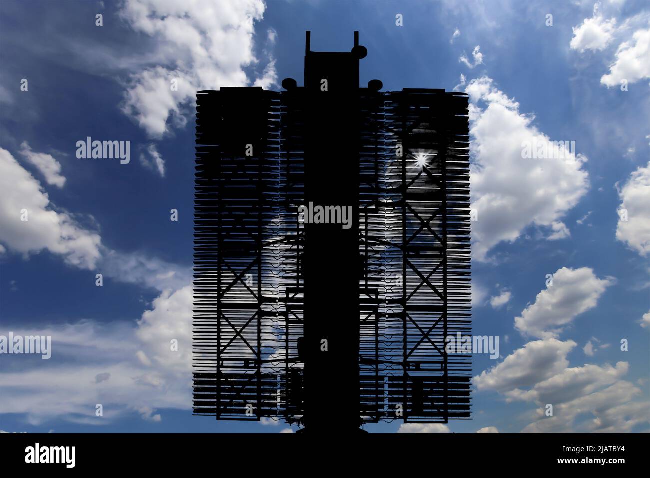 Air defense radars of military mobile anti aircraft systems (radar is ...