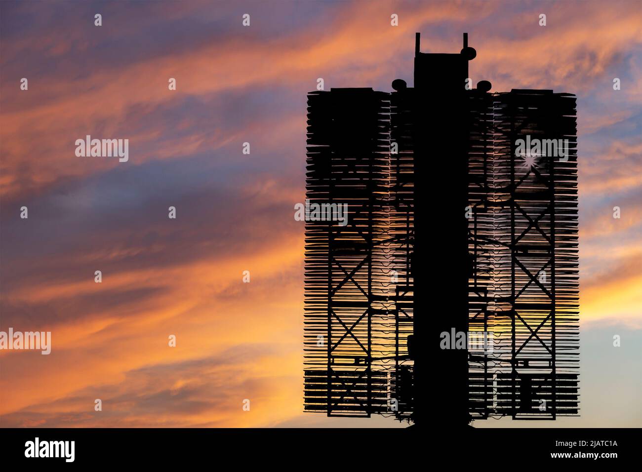 Air defense radars of military mobile anti aircraft systems (radar is ...