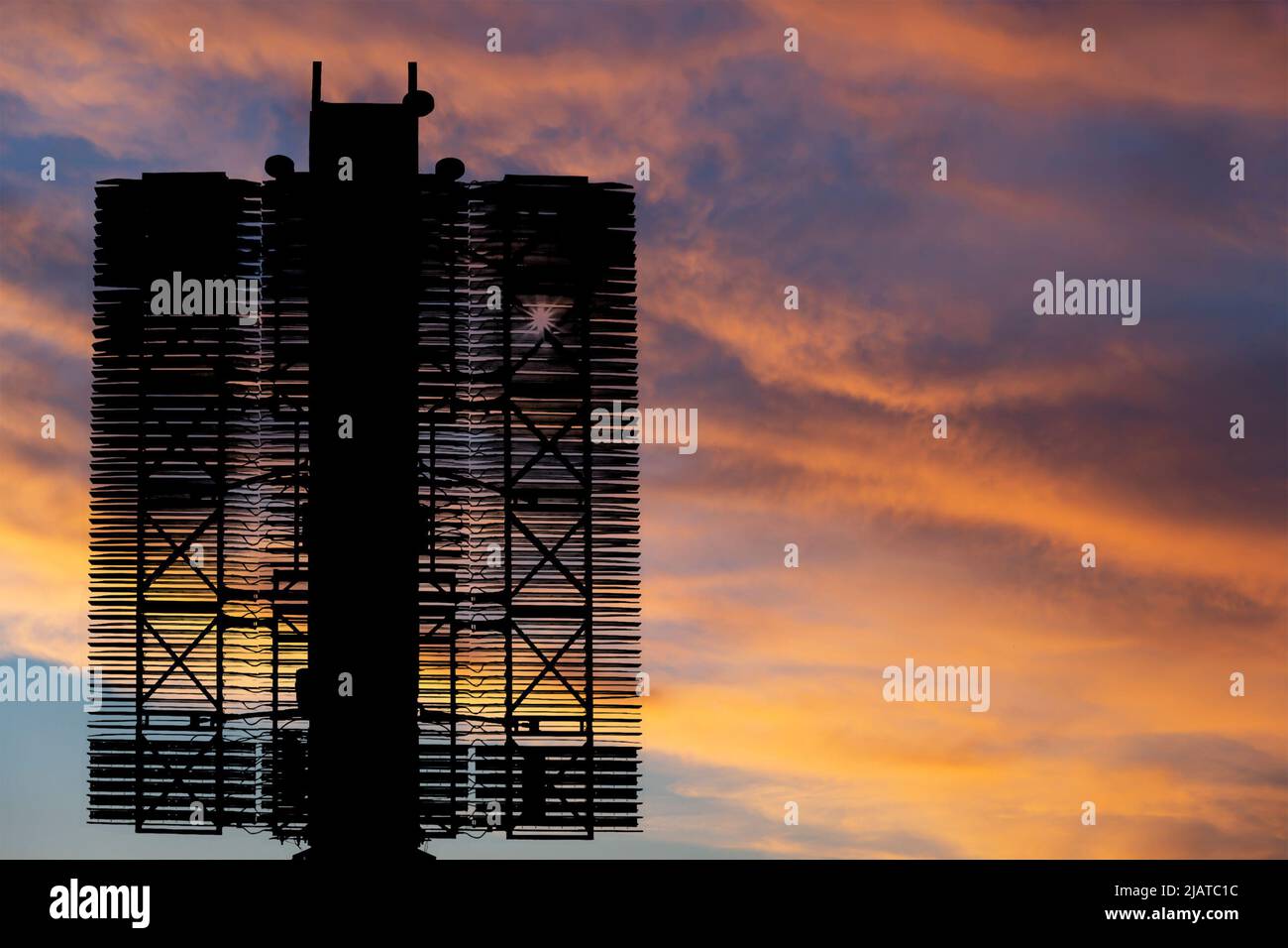 Air defense radars of military mobile anti aircraft systems (radar is ...