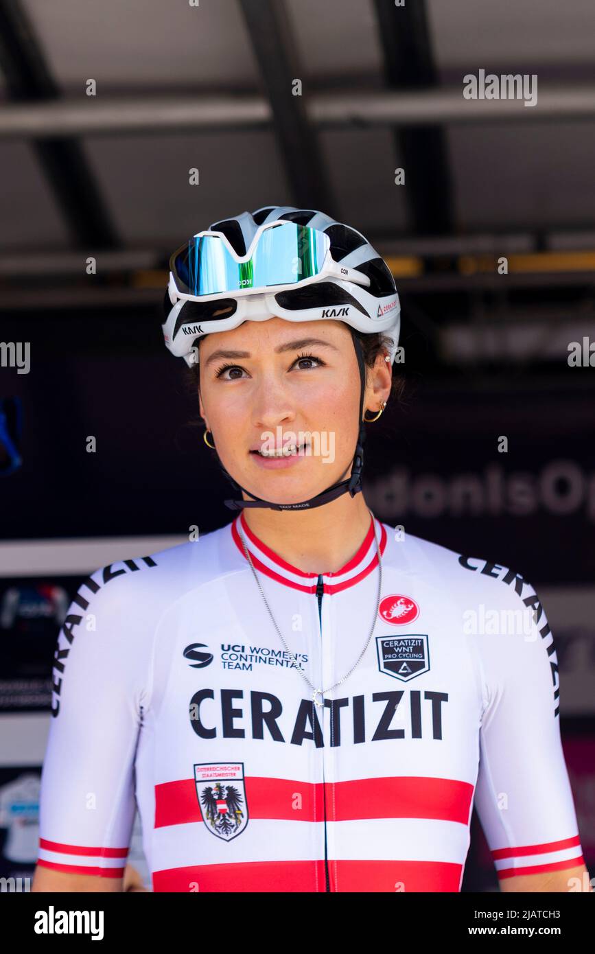 Kathrin Schweinberger of Ceratizit WNT Pro Cycling team at the ...