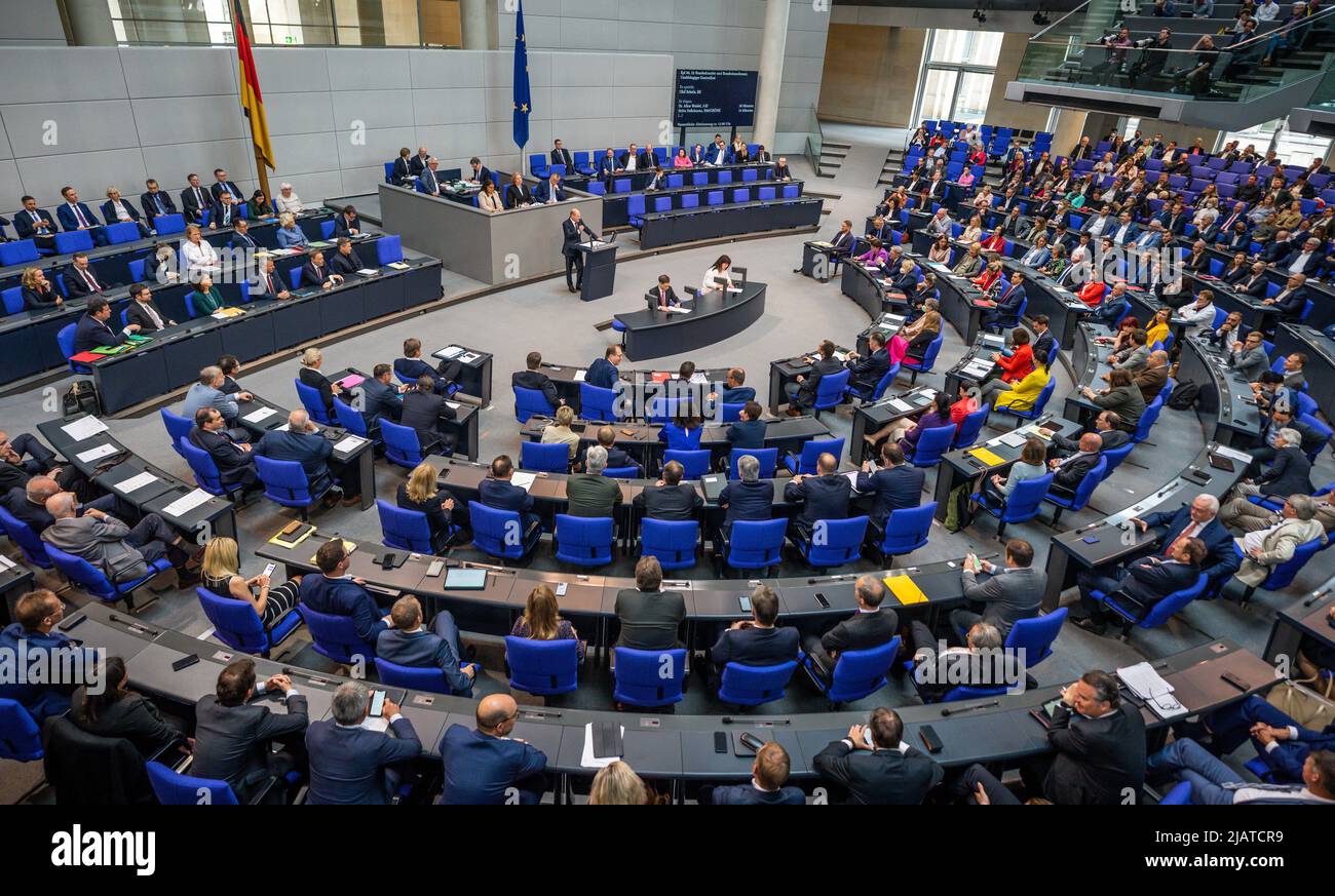Berlin Germany 01st June 2022 Chancellor Olaf Scholz SPD Speaks berlin-germany-01st-june-2022-chancellor-olaf-scholz-spd-speaks