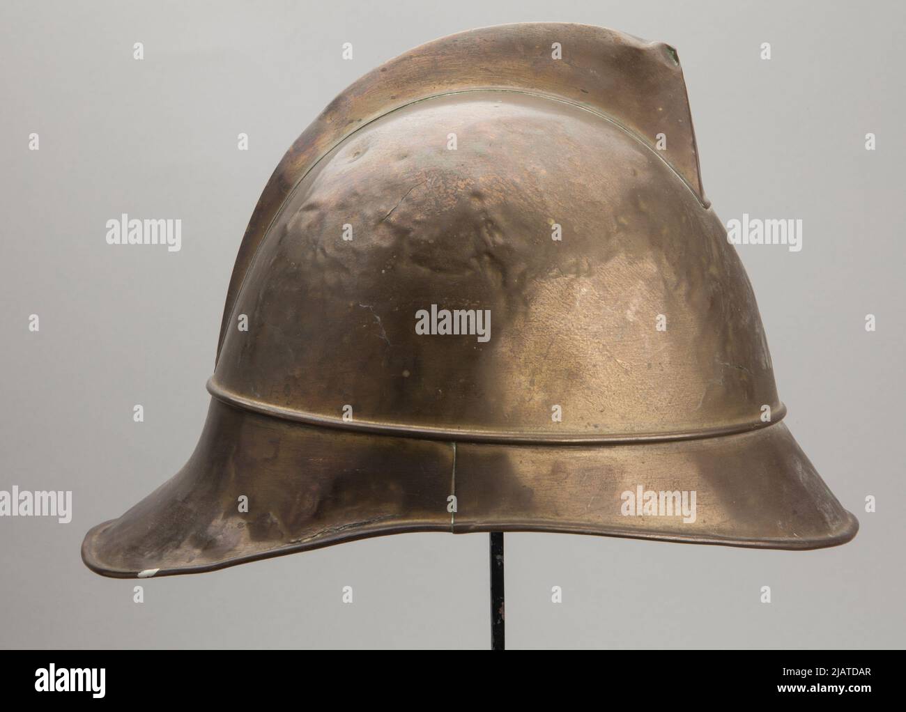 Combat fire helmet. unknown label Stock Photo - Alamy
