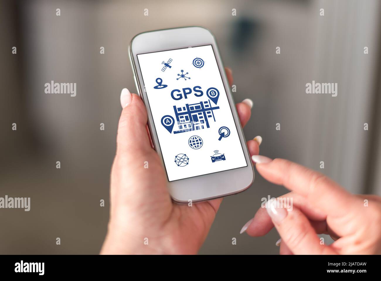 Hand held navigation device hi-res stock photography and images - Alamy