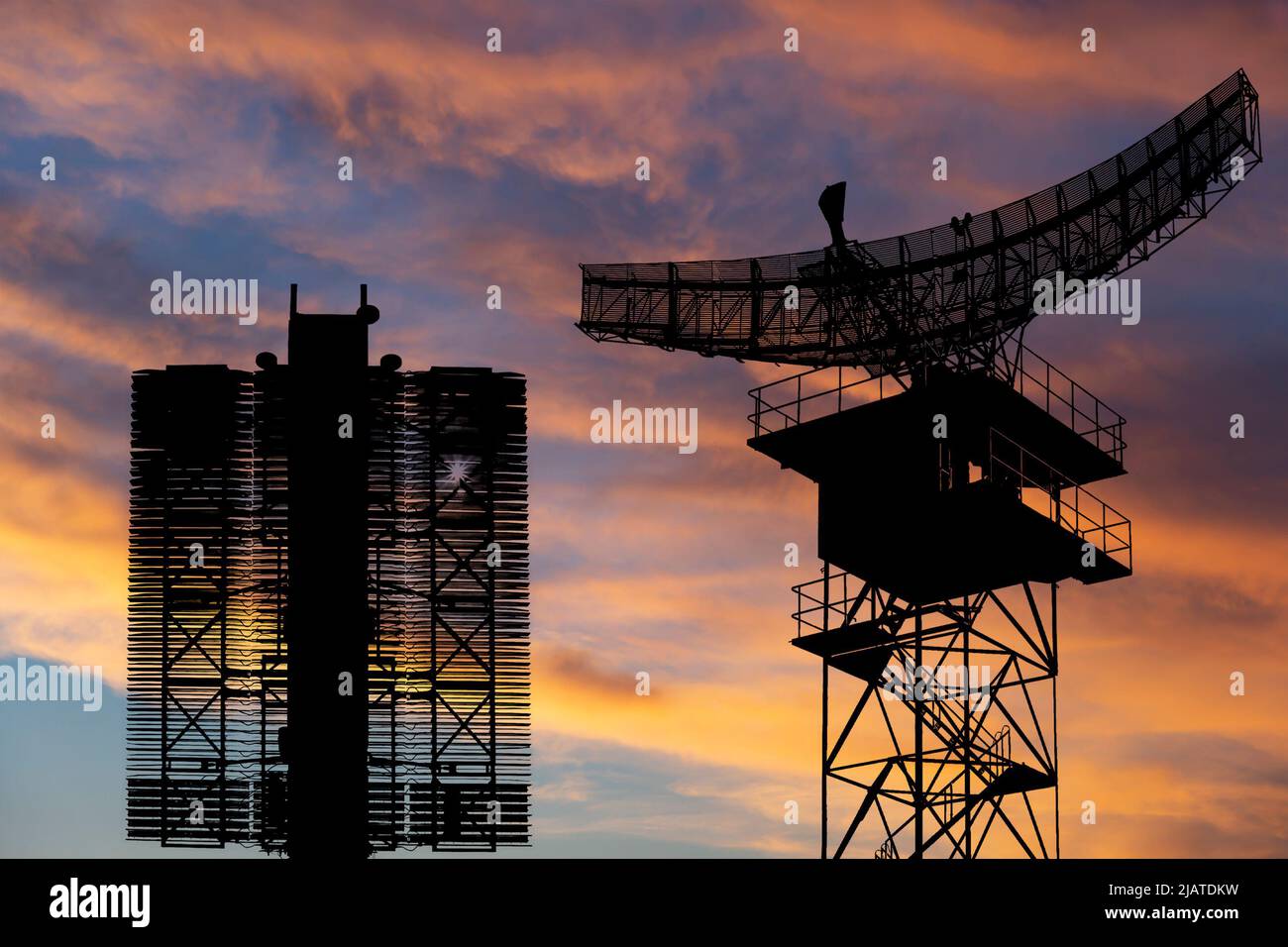 Air defense radars of military mobile anti aircraft systems (radar is ...