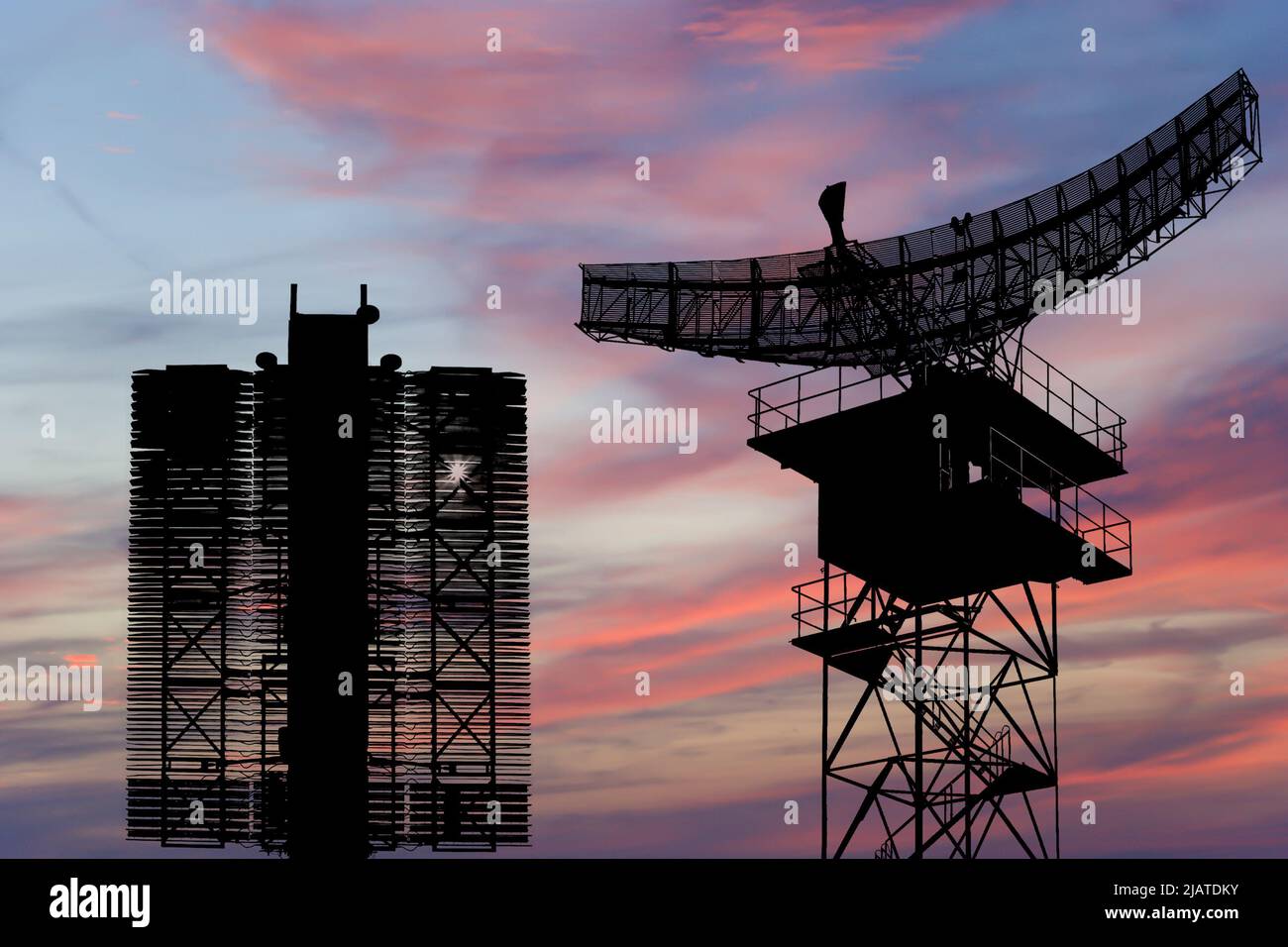 Air defense radars of military mobile anti aircraft systems (radar is ...