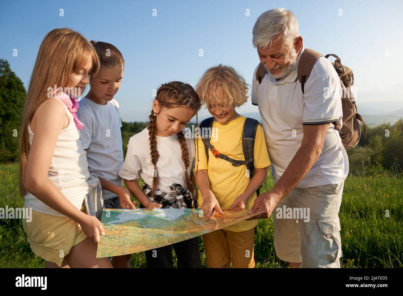 Atlas map kids hi-res stock photography and images - Alamy