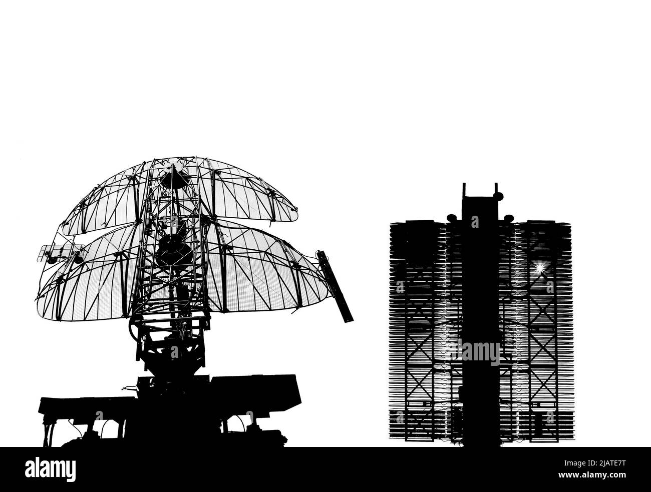 Contour air defense radars of military mobile anti aircraft systems ...