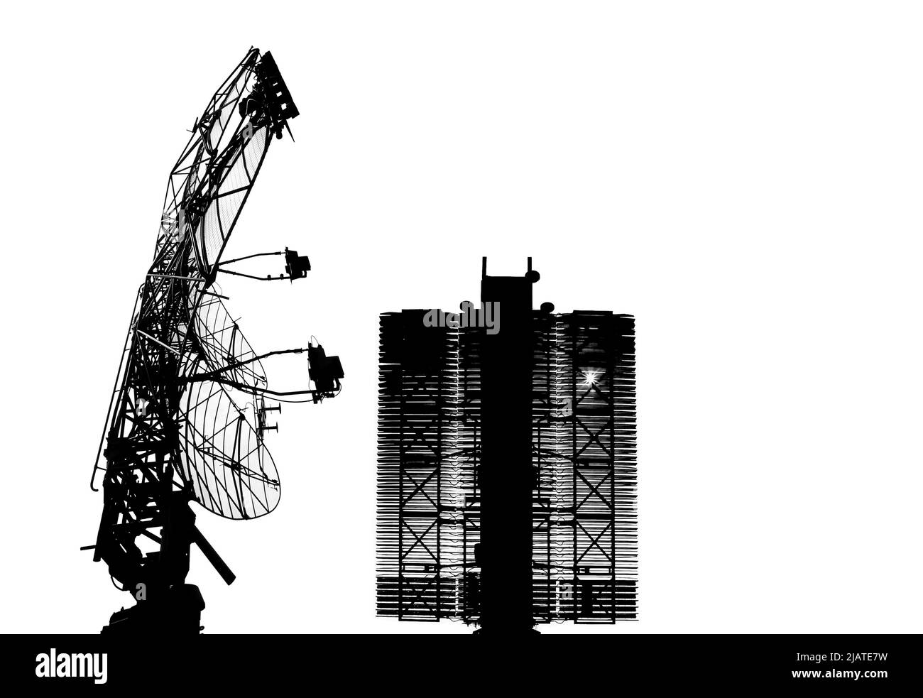 Contour air defense radars of military mobile anti aircraft systems ...