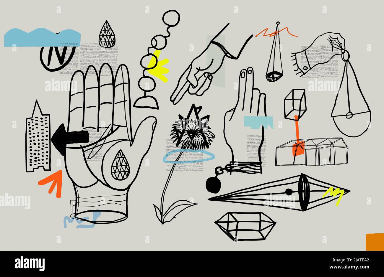 Image of many symbols Stock Photo - Alamy