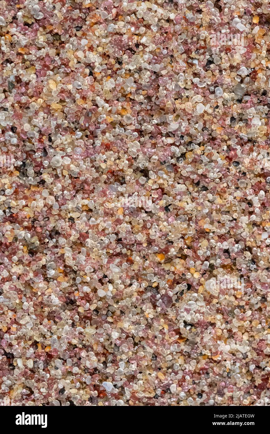 Namibia, pink grains of sand on the dunes, colorful background Stock ...