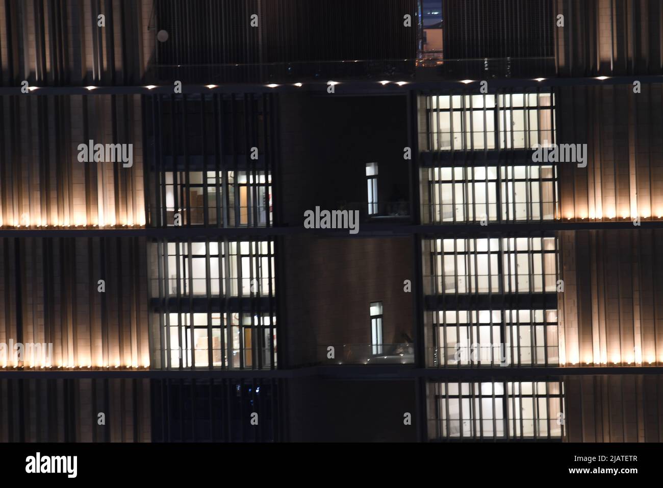 Doha Oasis Theme Park Building in Msheireb Downtown. Doha quest Stock ...