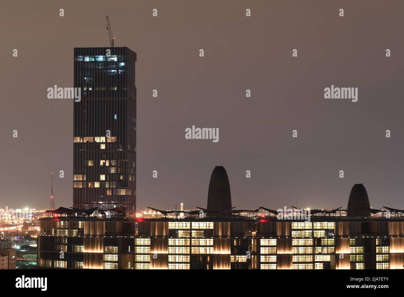 Doha Oasis Theme Park Building in Msheireb Downtown. Doha quest Stock ...