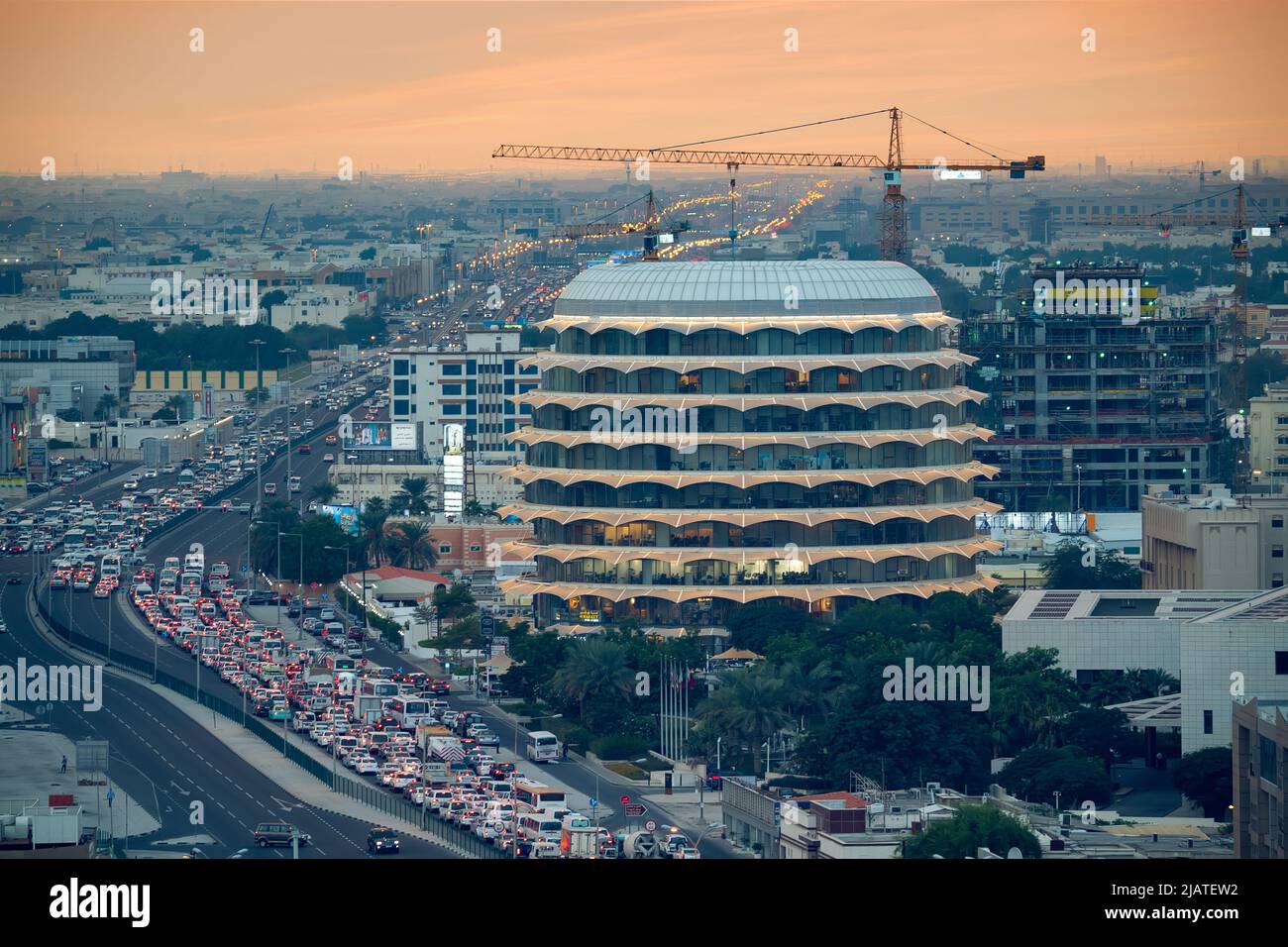 Burger Building Near Ramada Signal Salwa Road Doha Stock Photo - Alamy