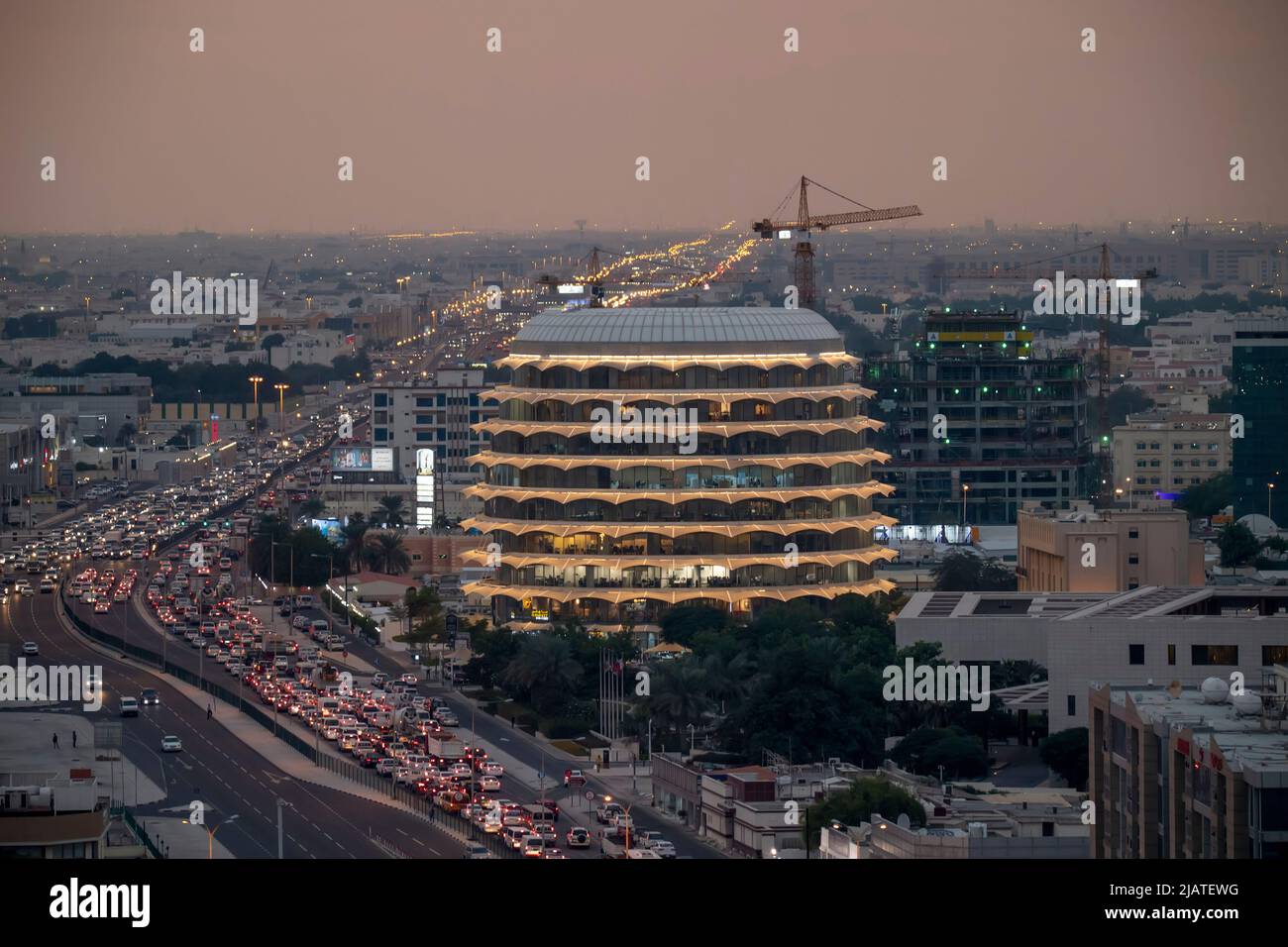 Burger Building Near Ramada Signal Salwa Road Doha Stock Photo - Alamy
