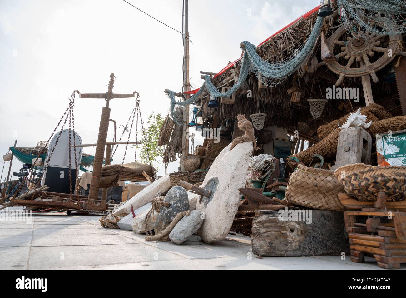 Old Traditional Fishing instruments Stock Photo - Alamy