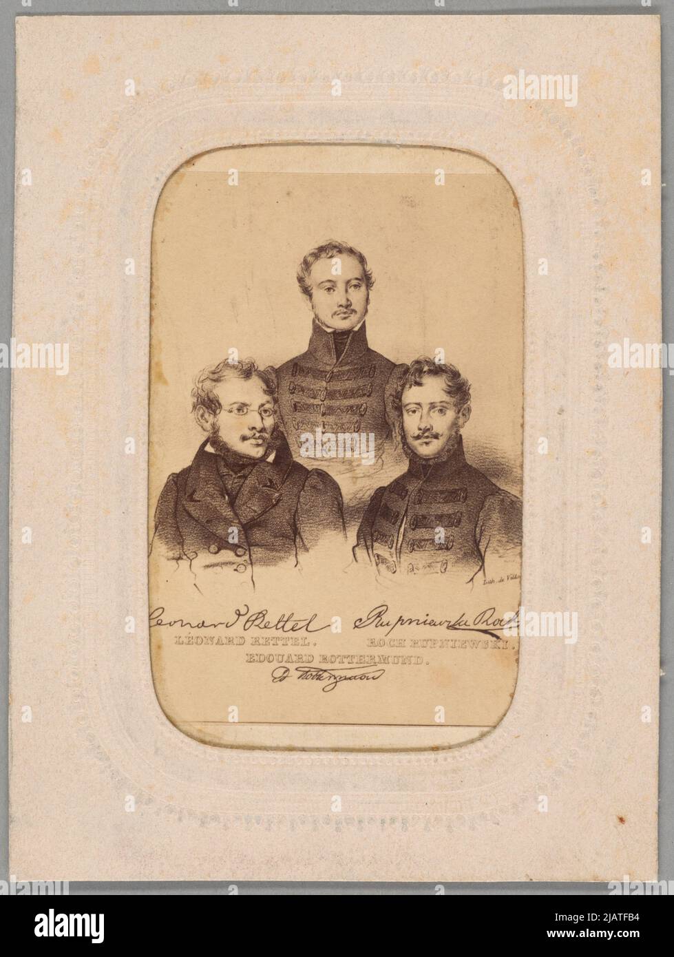 Leonard Rettel, Roch Rupniewski and Edward Rottermund a triple portrait ...