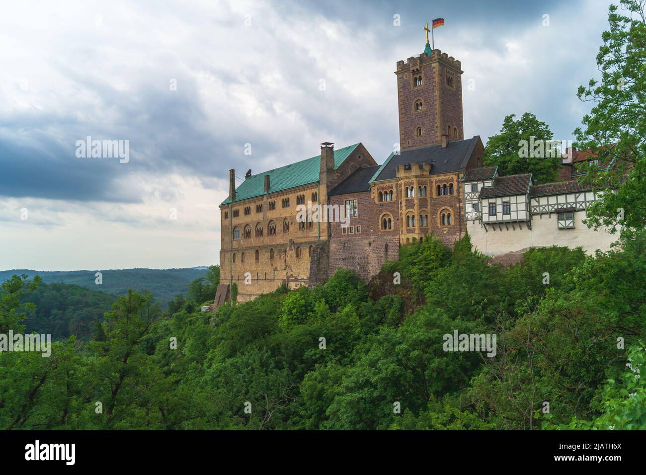 Wartburg Castle is a monument of the cultural history of Germany and ...