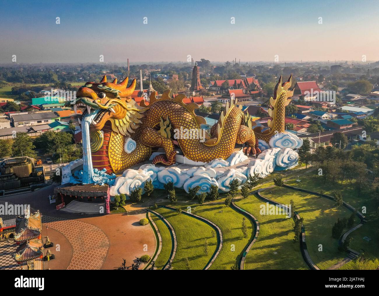 Aerial view golden dragon hi-res stock photography and images - Alamy