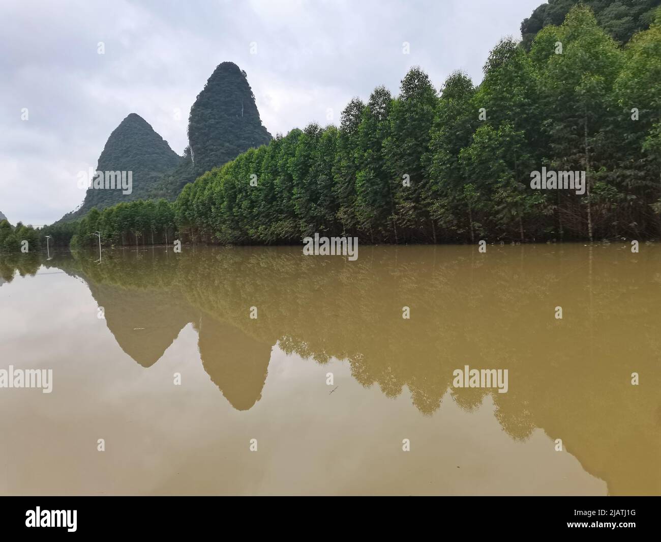 LAIBIN, CHINA - MAY 31, 2022 - Crops are flooded in Laibin city ...