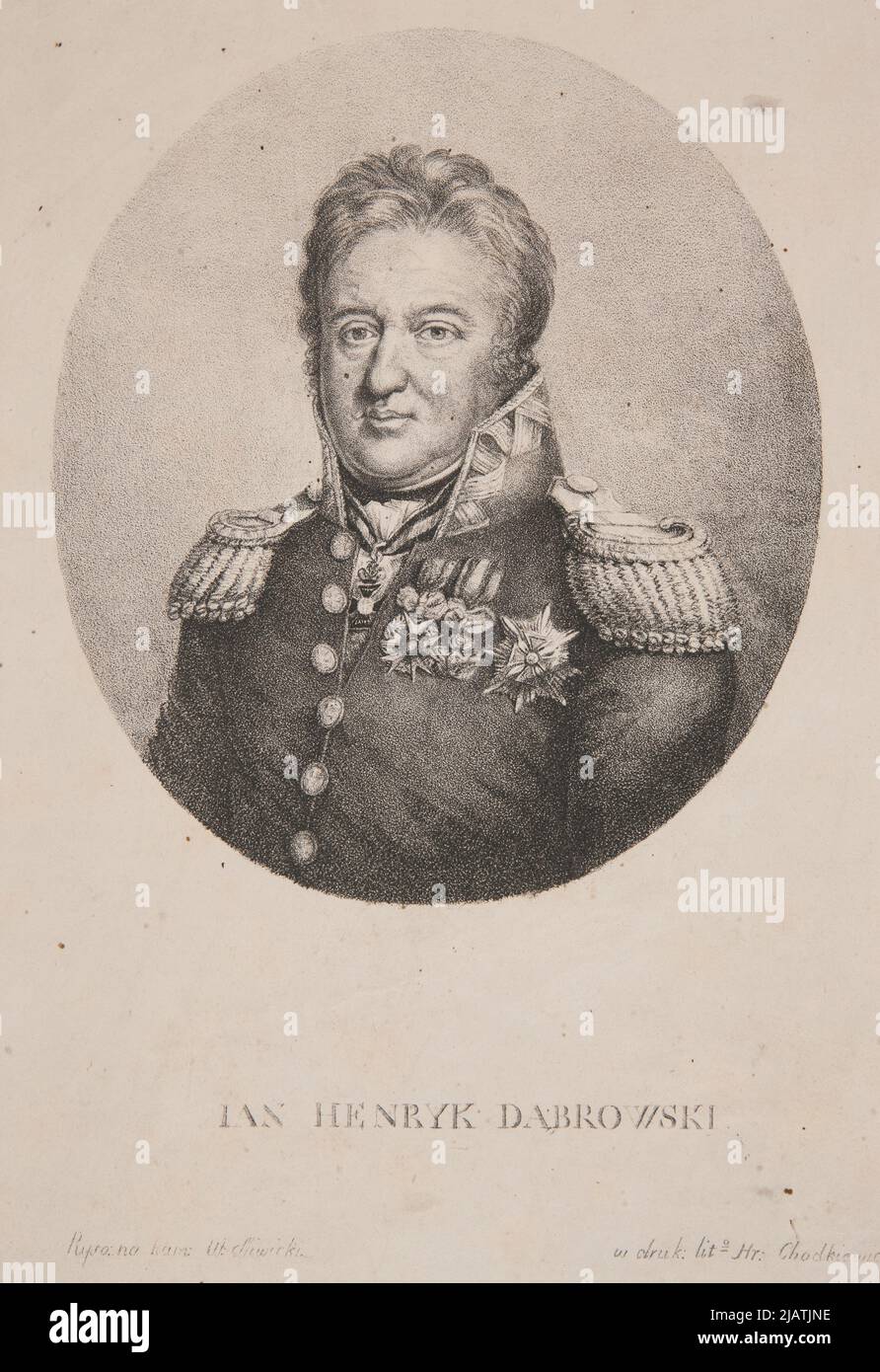Jan Henryk Dąbrowski Śliwicki, Walenty (CA 1765 1857), Litographic ...