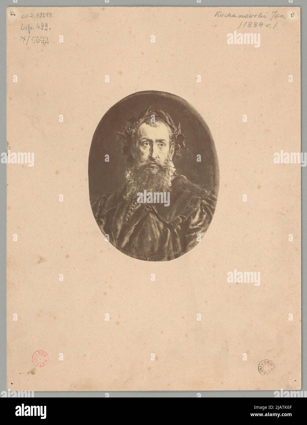 Photograph of Jan Matejko's Painting Jan Kochanowski unknown Stock ...