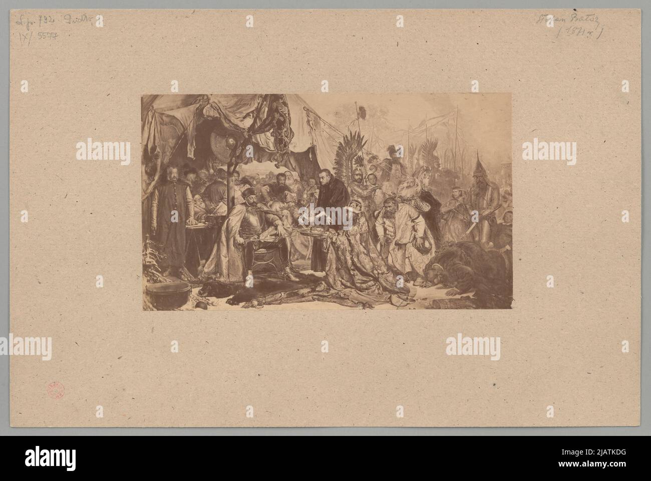 Photograph of Jan Matejko's painting Stephen Báthory at Pskov unknown ...