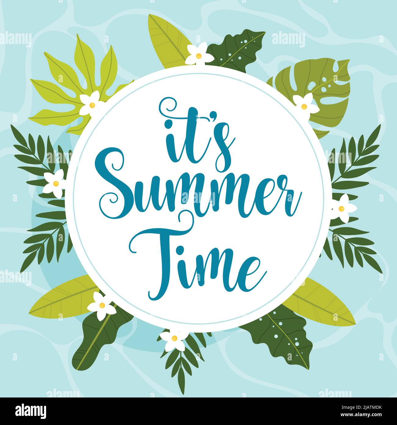 It's Summer time card. Vector illustration Stock Vector Image & Art - Alamy