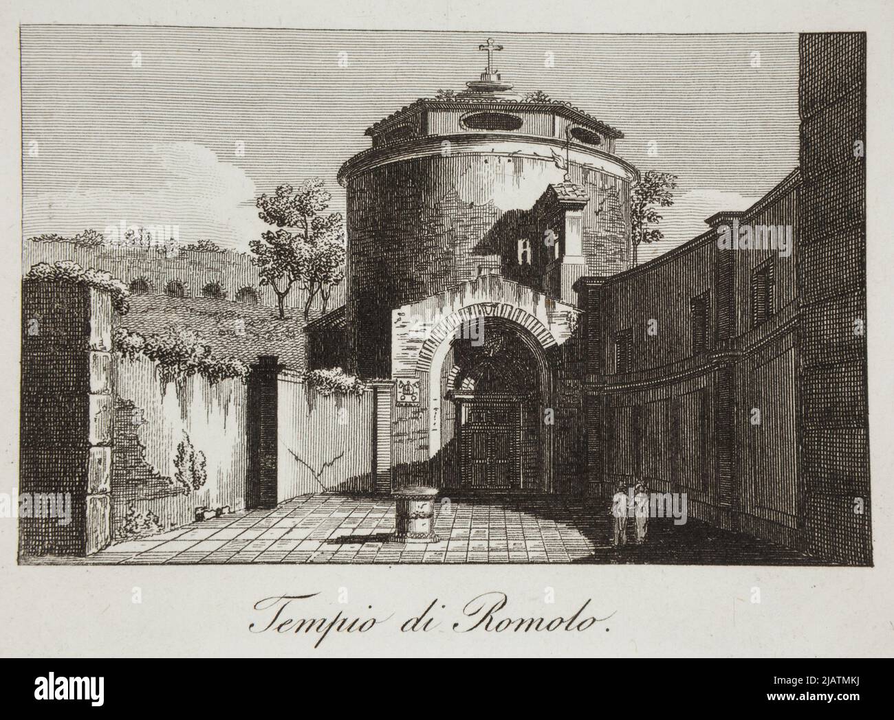 Rome's album Temple of Romolo Unknown, puppy, Tomasso (ca 1790 1864 ...