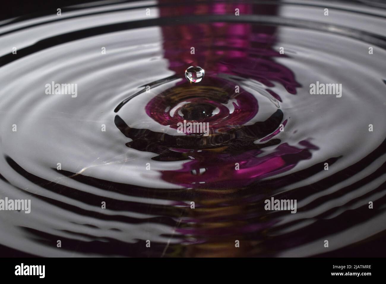 Water Drop Ripple From Above