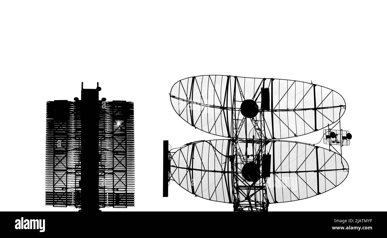Contour air defense radars of military mobile anti aircraft systems ...