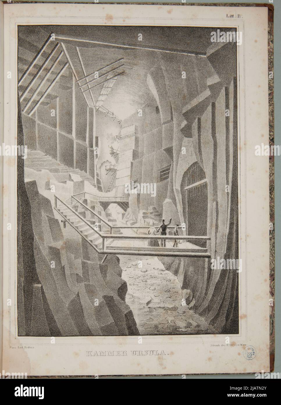 Plaque B, Chamber Ursula in: Views of the salt dwellings in Wieliczka ...