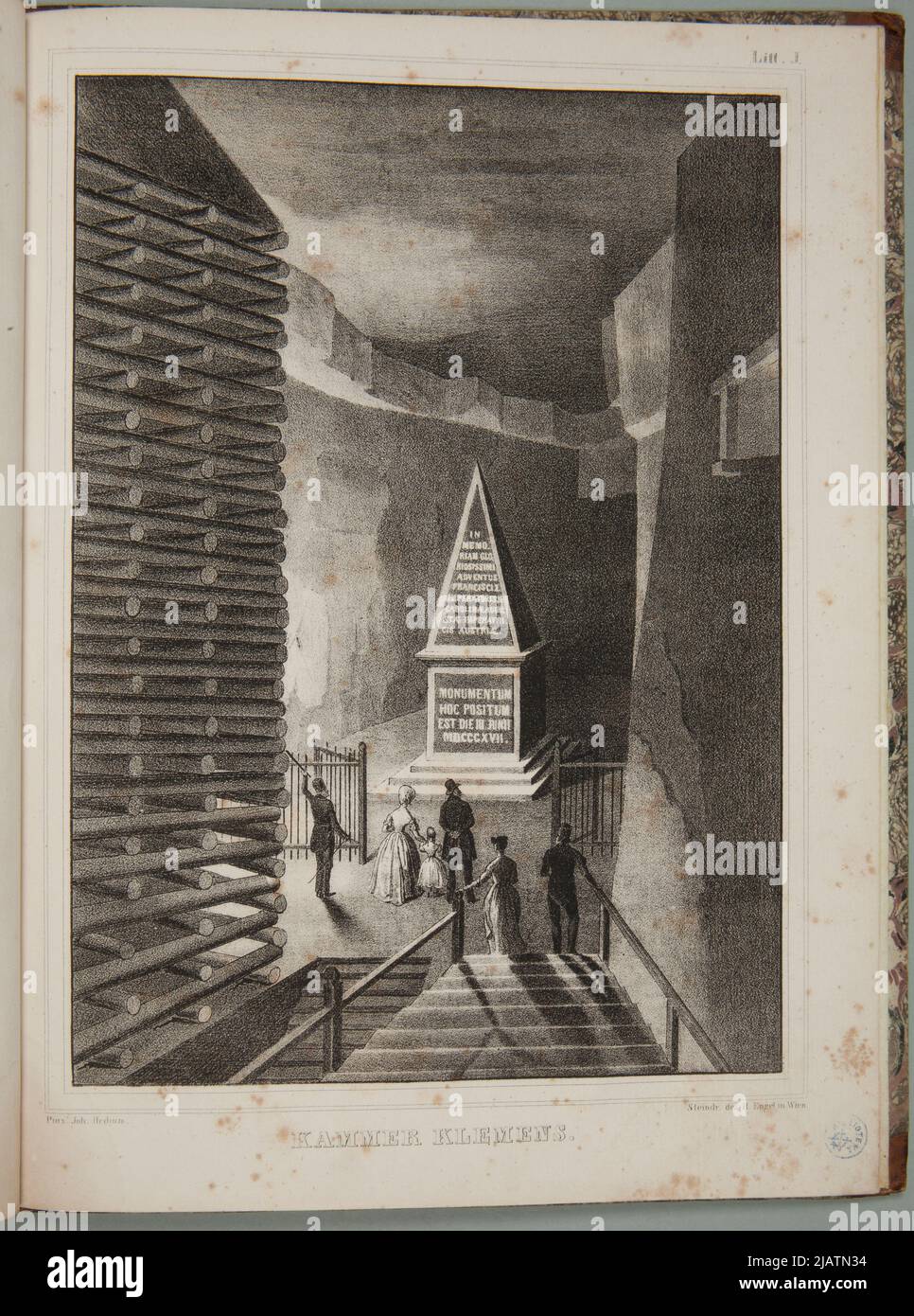 Plaque I, Kammer Klemens in: Views of the salt works in Wieliczka ...
