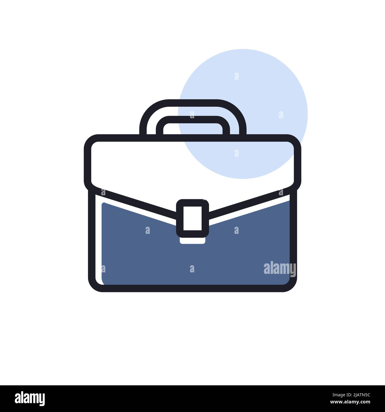 Briefcase vector icon. Business sign. Graph symbol for your web site ...