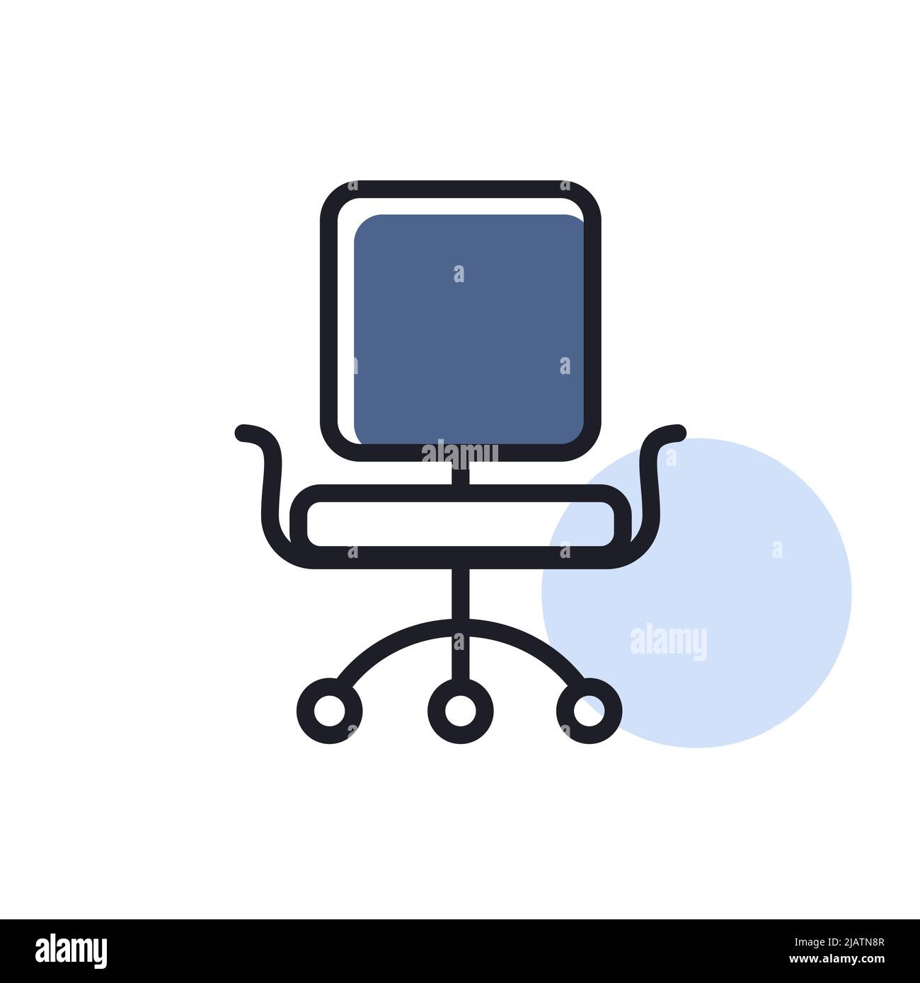 Office Chair outline icon. Business sign. Graph symbol for your web ...