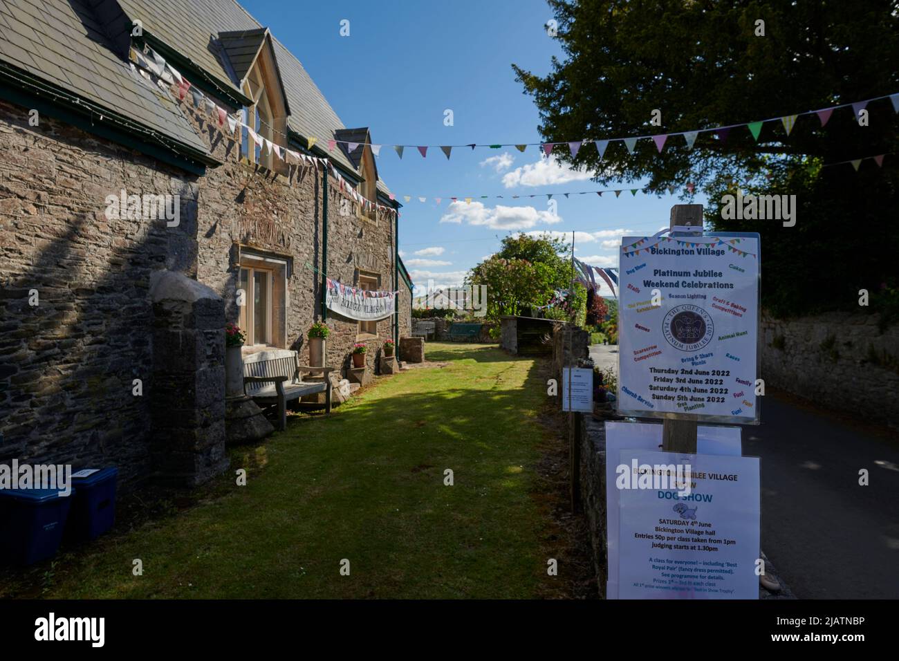 Devon, UK, 31/05/2022, The small South Devon Village of Bickington ...