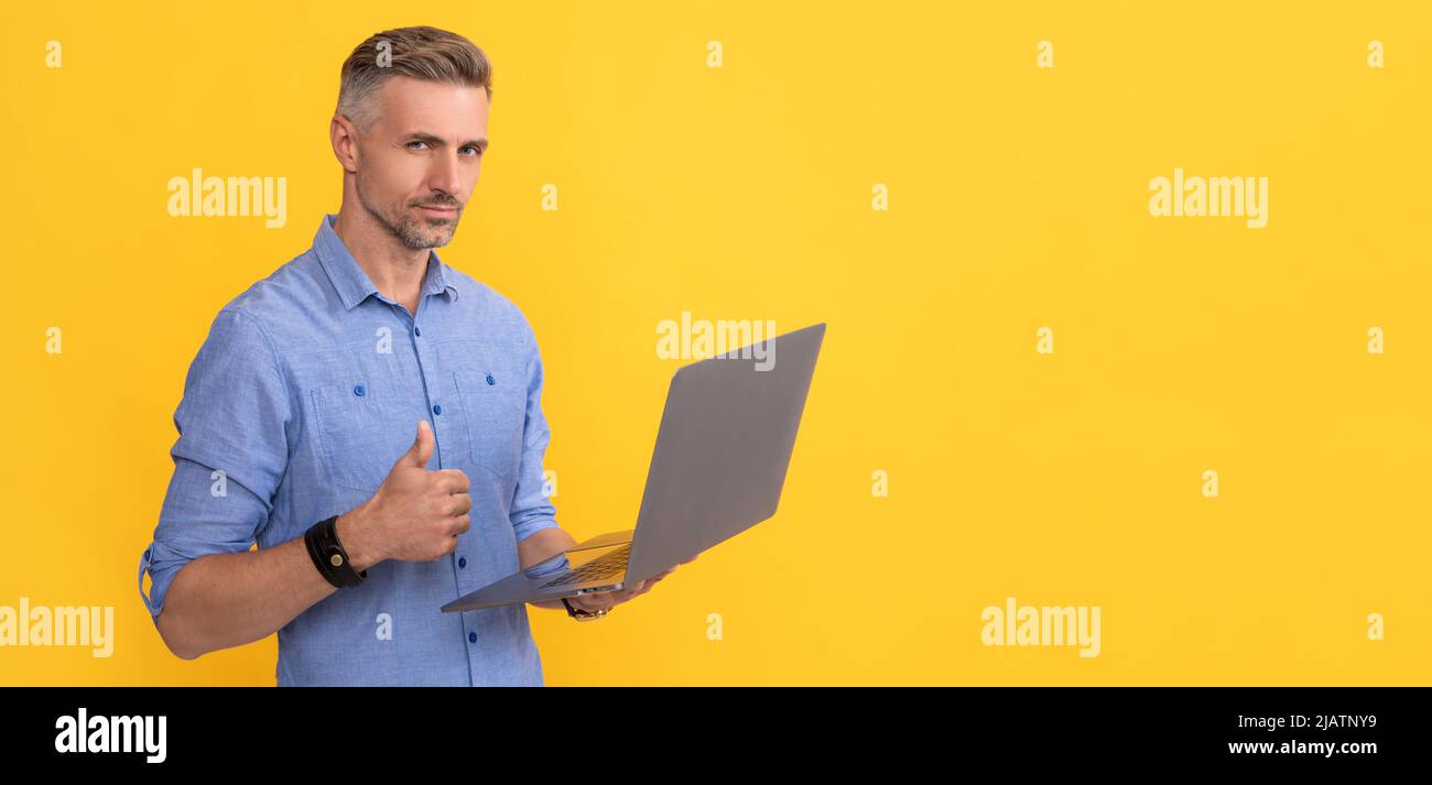 business computer communication. modern technology. check email. thumb ...
