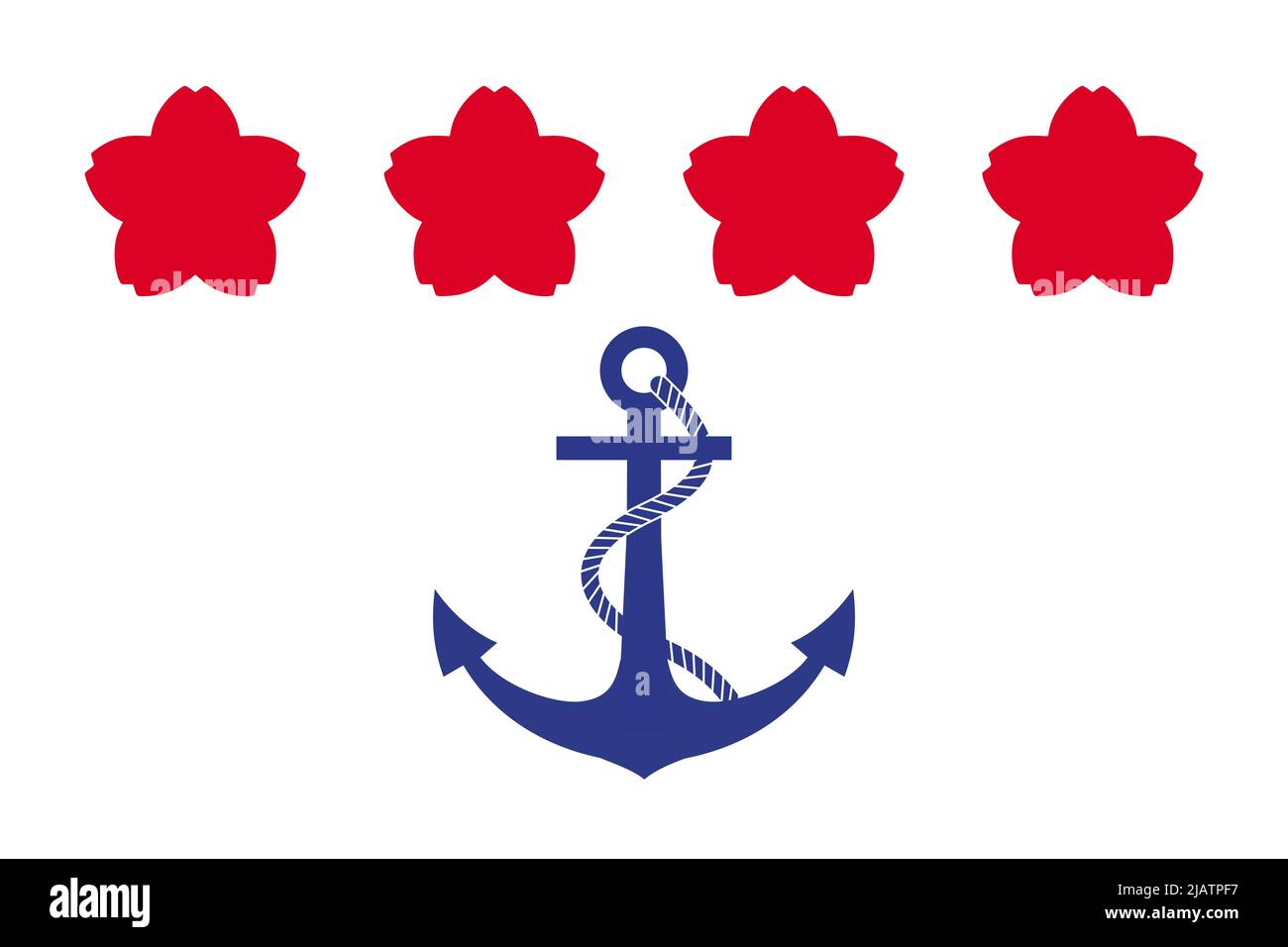 Top view of flag Chief of Staff, Maritime Self Defense Force, Japan ...