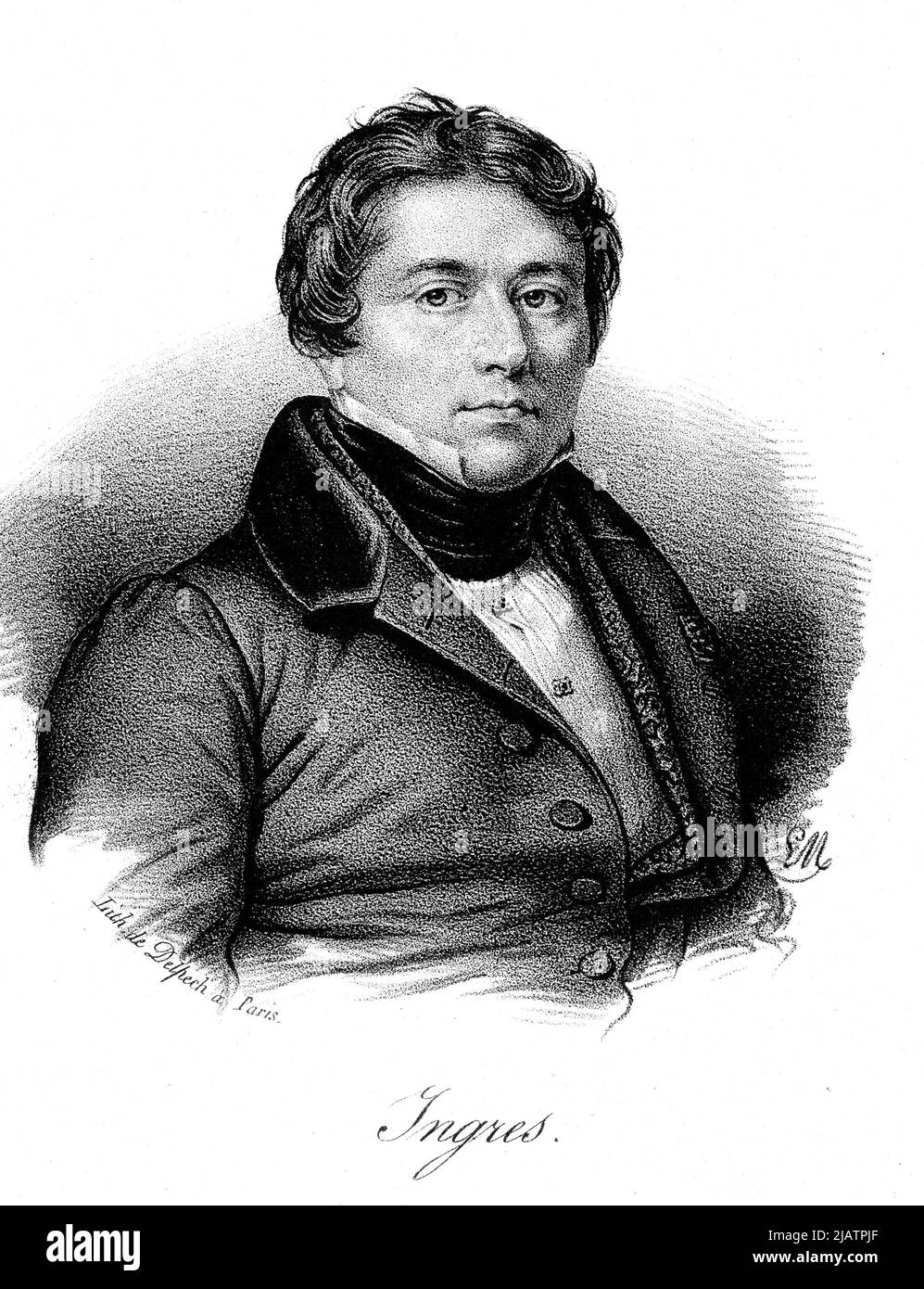 Jean Auguste Dominique Ingres, French painter Stock Photo - Alamy
