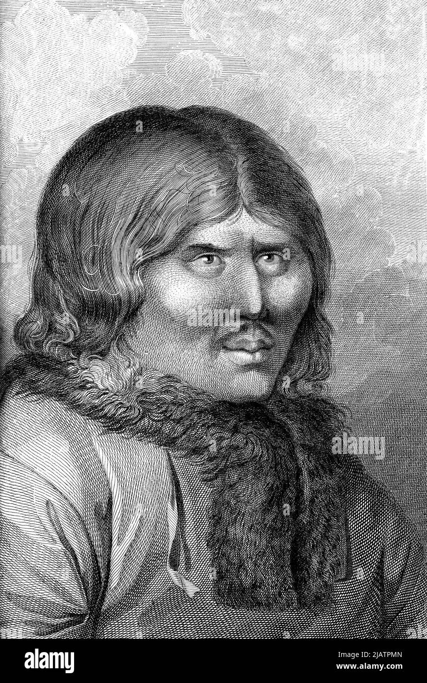 Native man of Kamtchaka, Russia, 18th century illustration Stock Photo ...