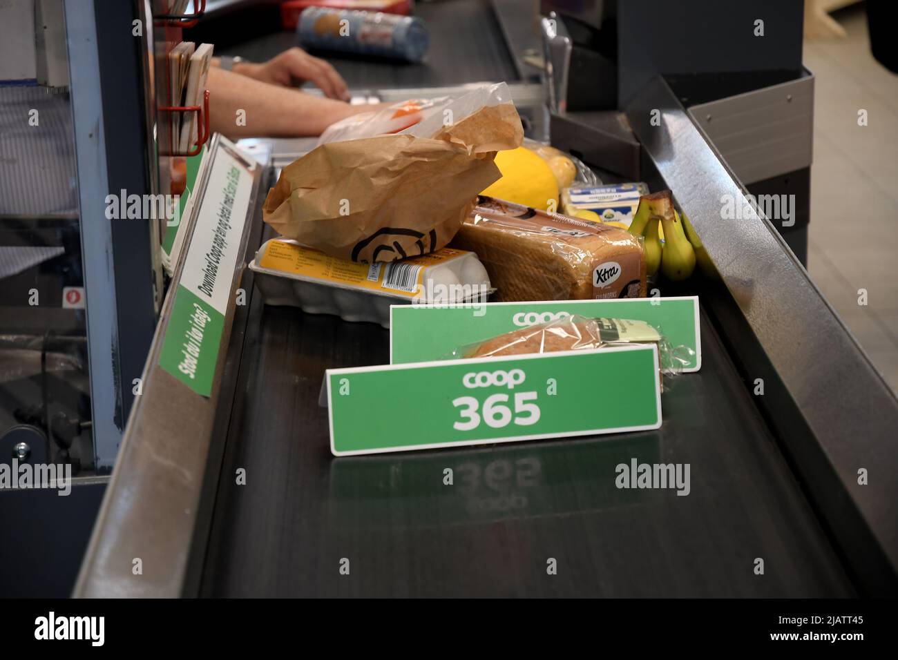 Copenhagen/Denmark/1st.June 2022/.365 Discount grocery store in danish ...