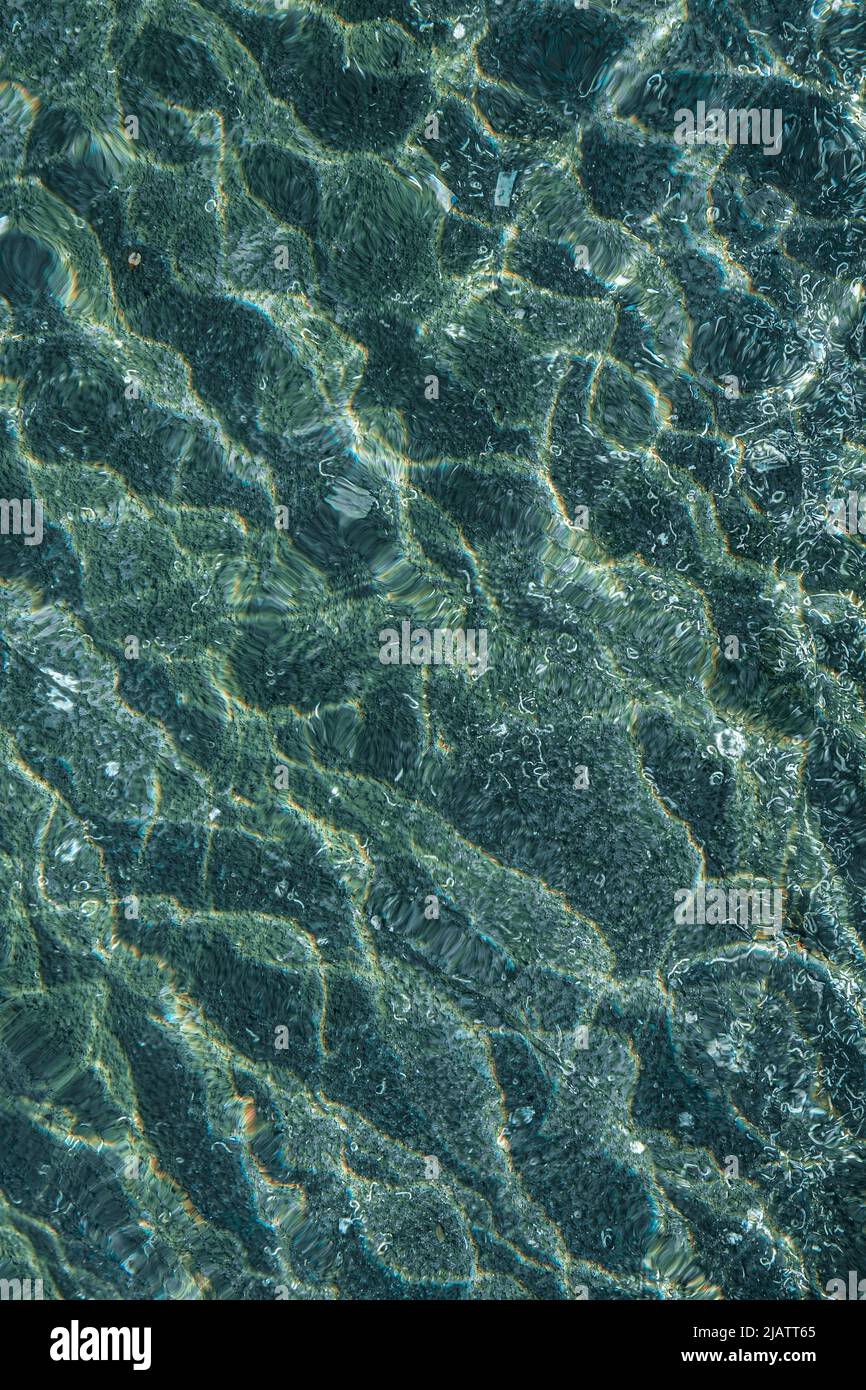 water reflection in the swimming pool abstract background Stock Photo ...