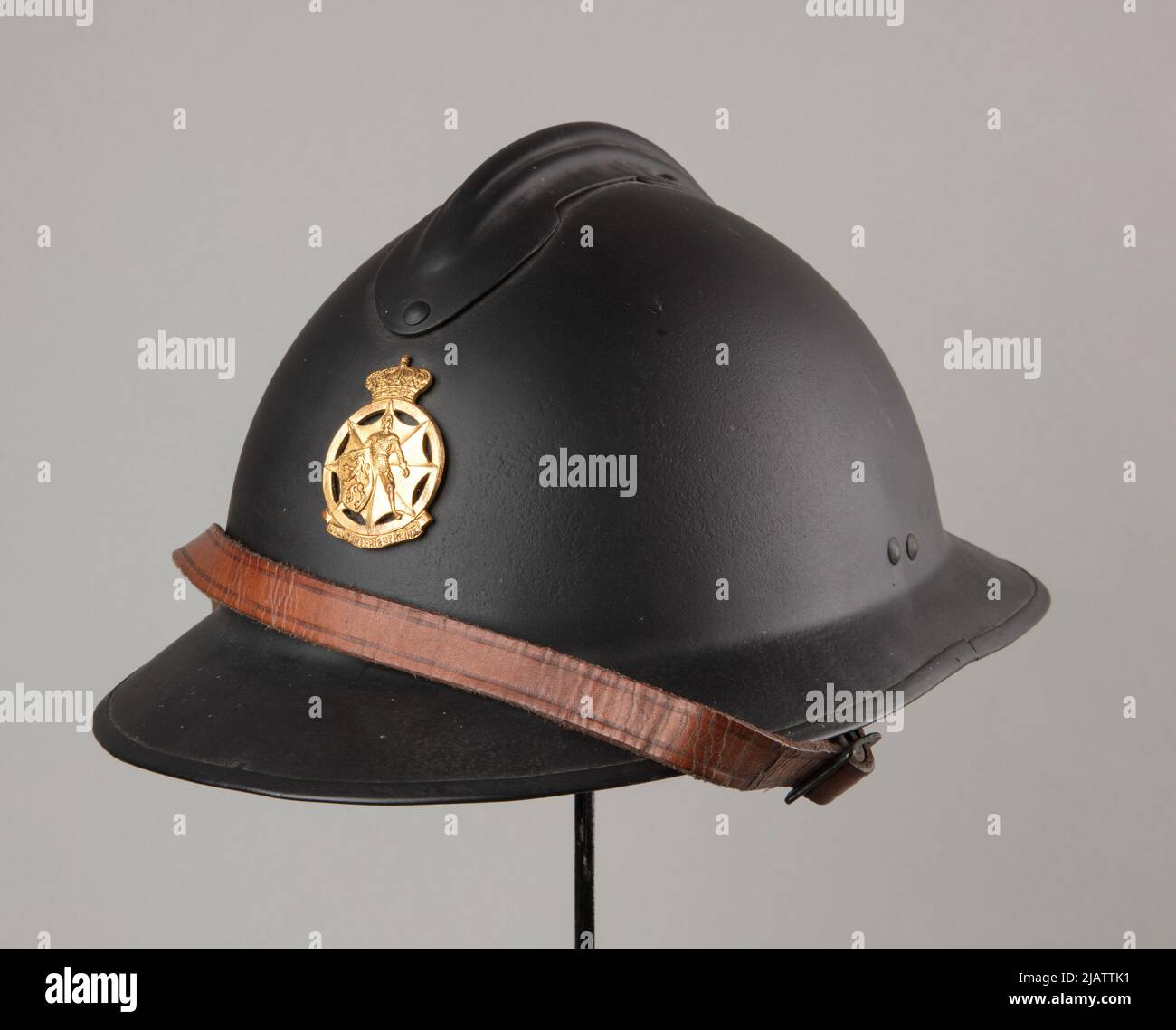 Belgian helmet of civil defense unknown label Stock Photo - Alamy