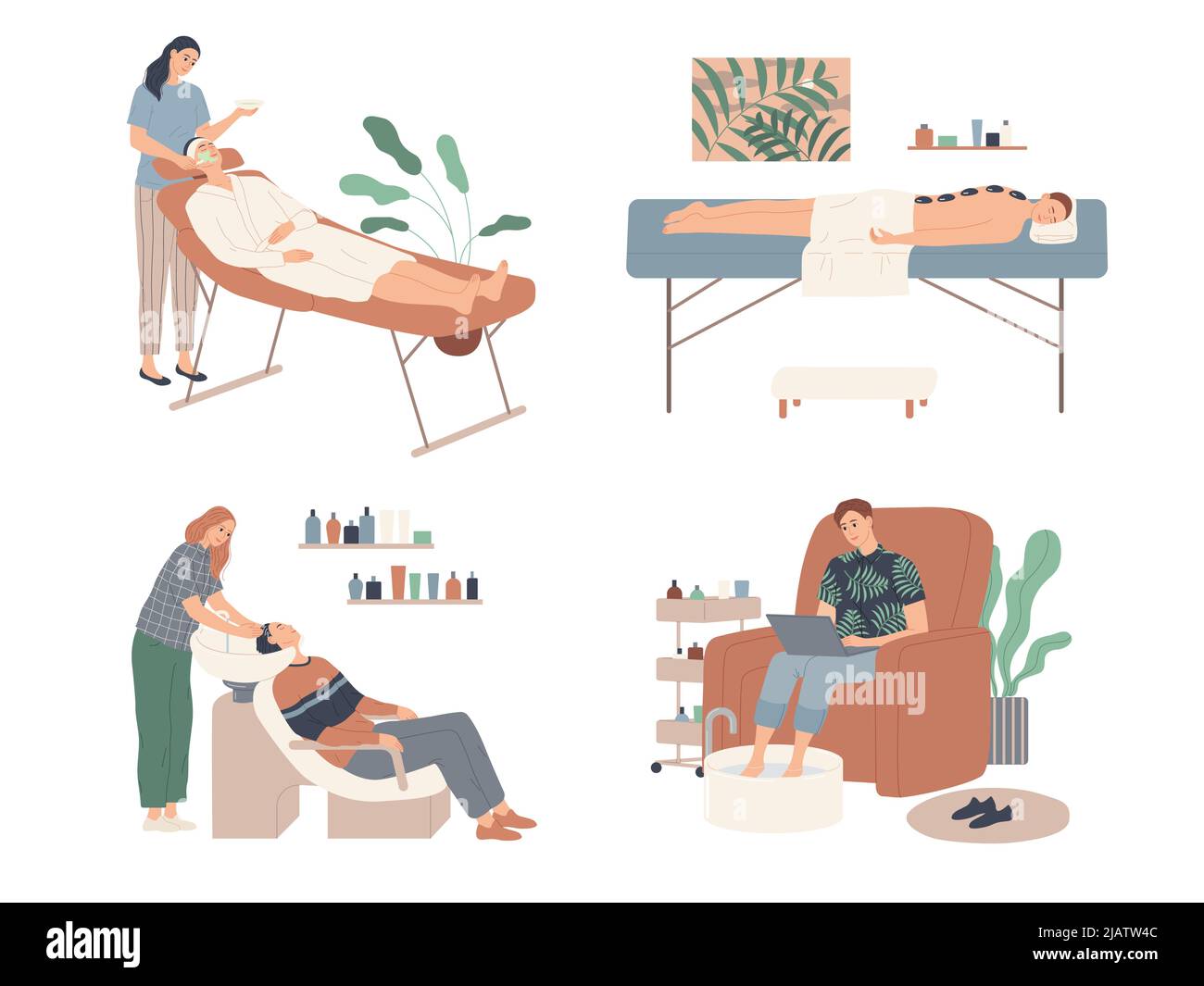 Health spa resort Stock Vector Images - Alamy